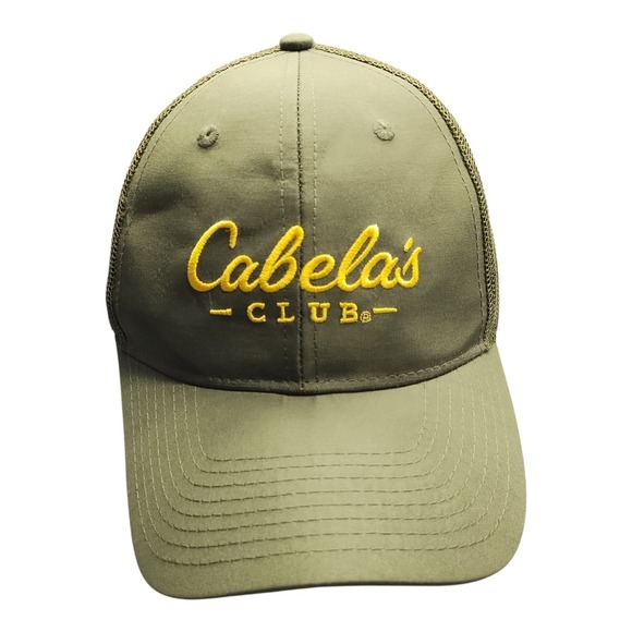 Cabela's | Accessories | Cabelas Club Trucker Hat Mens Yellow Green ...
